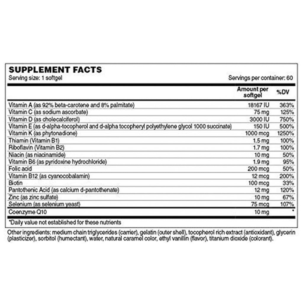 DEKAs Plus Softgels – Multivitamin and Mineral Supplement – VIVUS ...